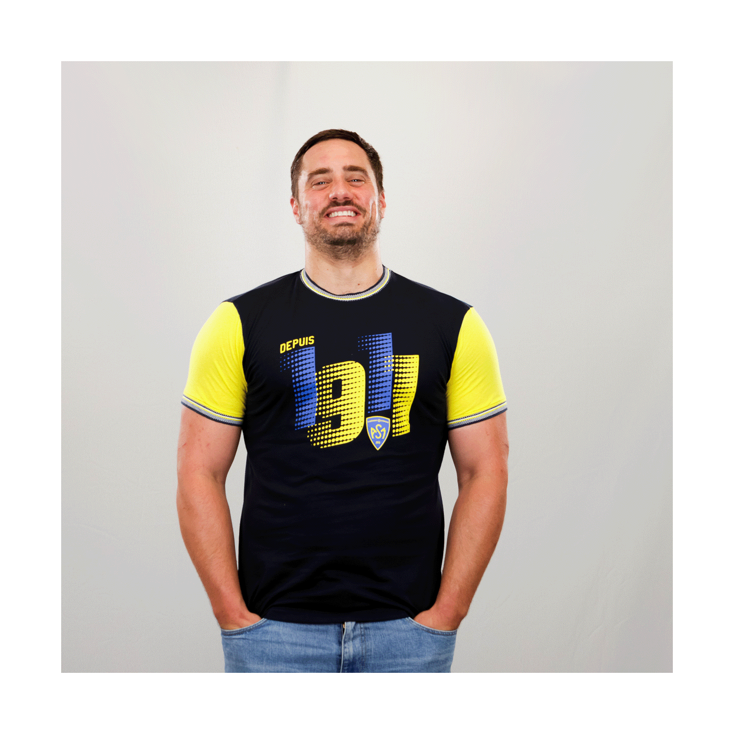 T-shirt homme bicol Bonky ASM Clermont